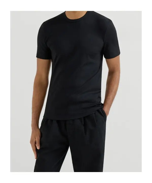 Brunello Cucinelli Ribbed Crew-neck T-shirt