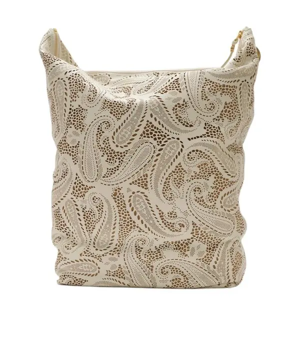 Burberry Leather Paisley Tote