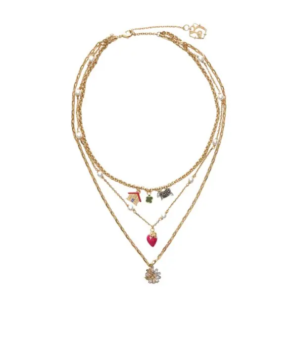 Burberry Multi-layered Charm Necklace