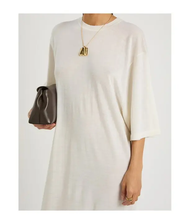 TOTEME Fine-knit Wool Maxi Tee Dress
