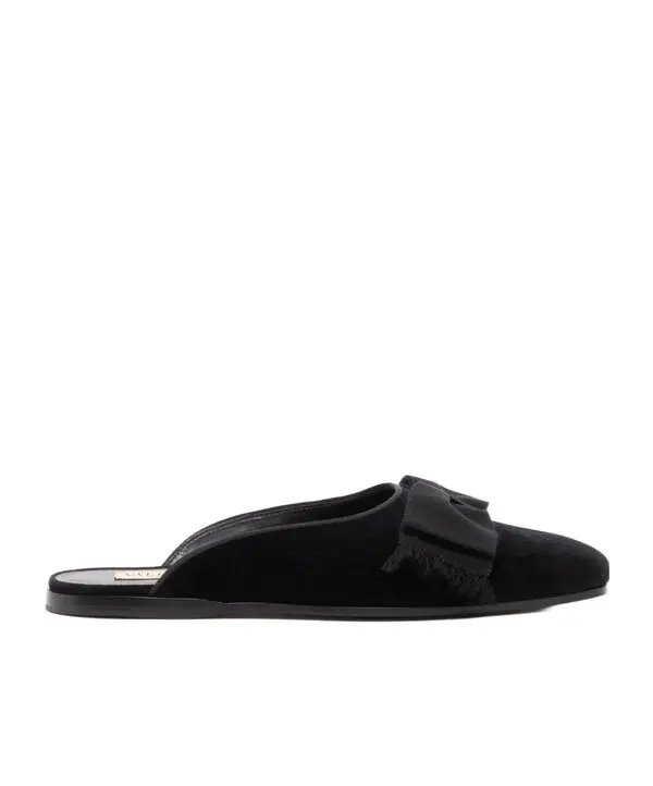 Valentino Garavani Flat Sandals With Bow Detailing