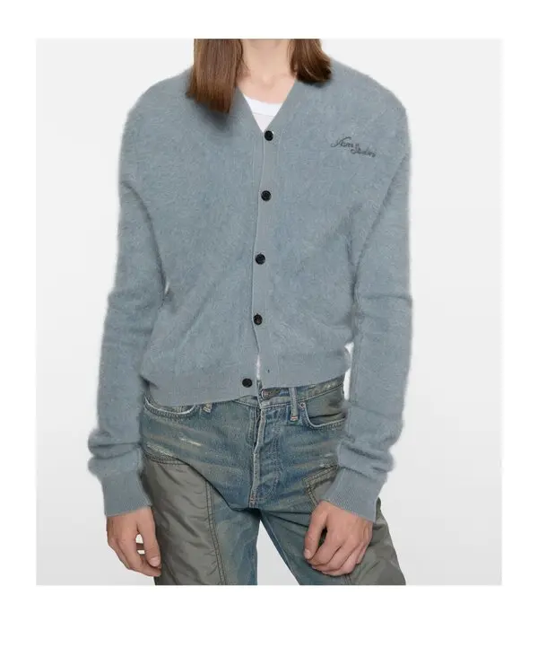 Acne Studios V-neck Fuzzy Cardigan
