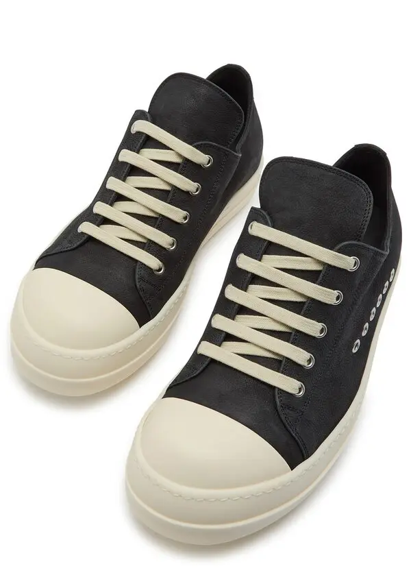 Rick Owens Lace-up Rubber Toe Sneakers - Black
