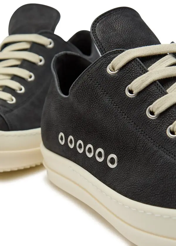 Rick Owens Lace-up Rubber Toe Sneakers - Black