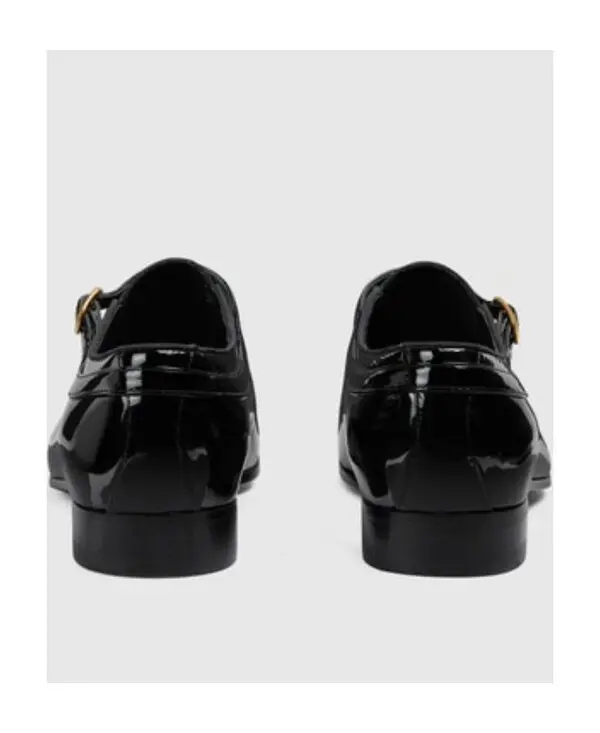 Gucci Gg Canvas Leather Loafers