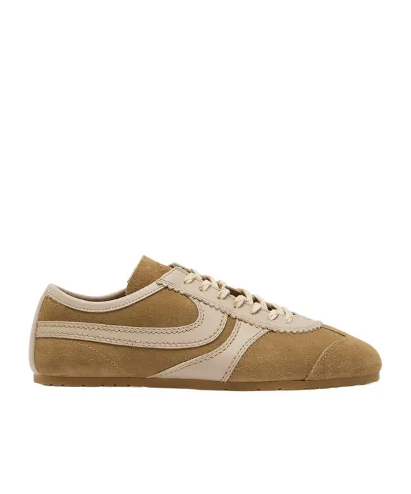 Dries Van Noten Dustin Panelled Suede Sneakers - Brown