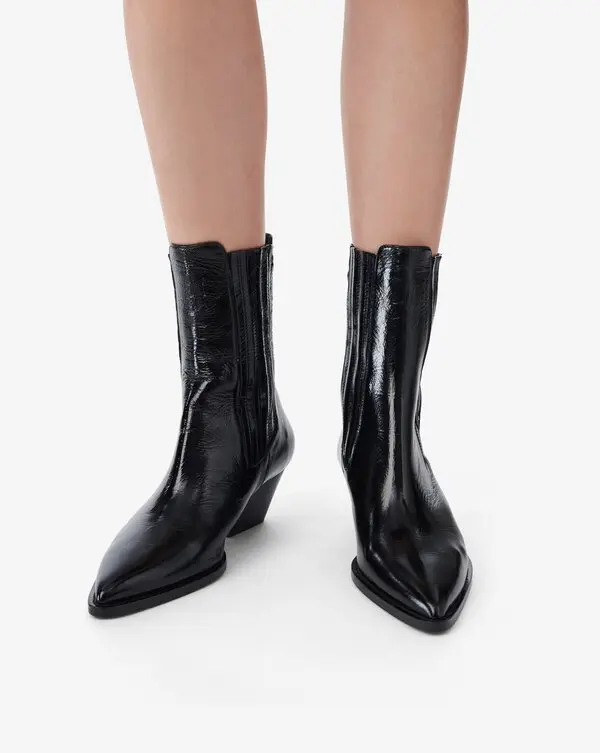 IRO PARIS Pointed Toe High Heel Ankle Boots