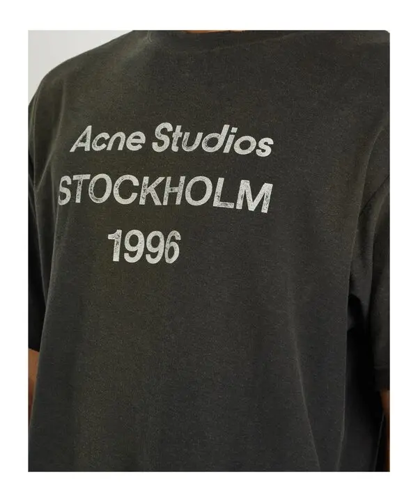 Acne Studios Exford Printed Cotton-blend T-shirt