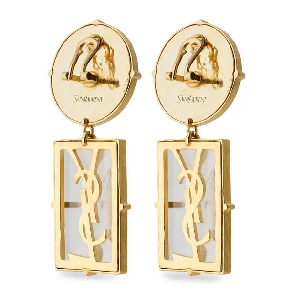 Saint Laurent Stone Drop Earrings