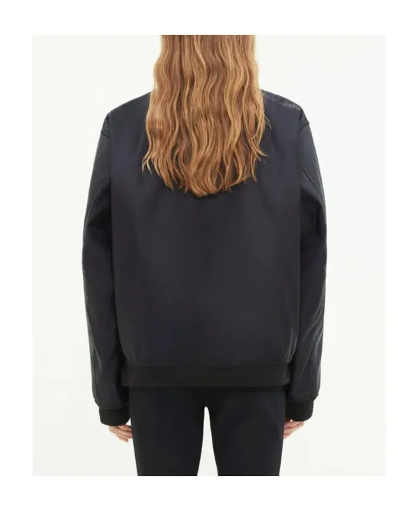 COURREGES Scuba Leather Zipped Bomber Jacket