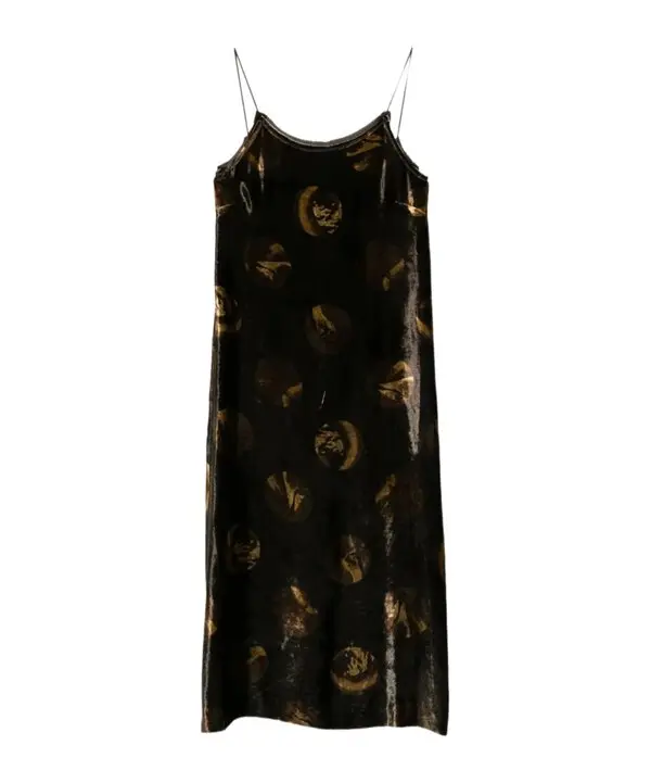 UMA WANG Abstract Pattern Strappy Dress