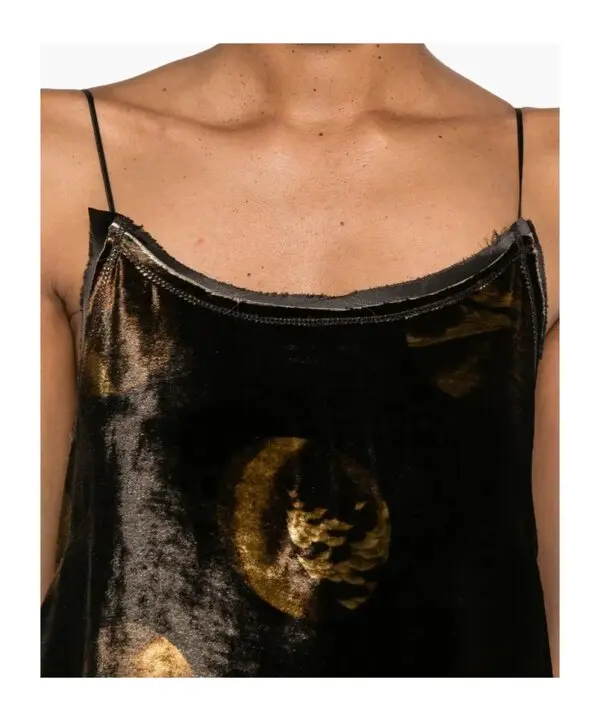 UMA WANG Abstract Pattern Strappy Dress