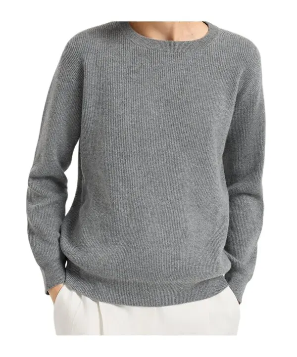 Brunello Cucinelli Cashmere English Rib Knit Sweater
