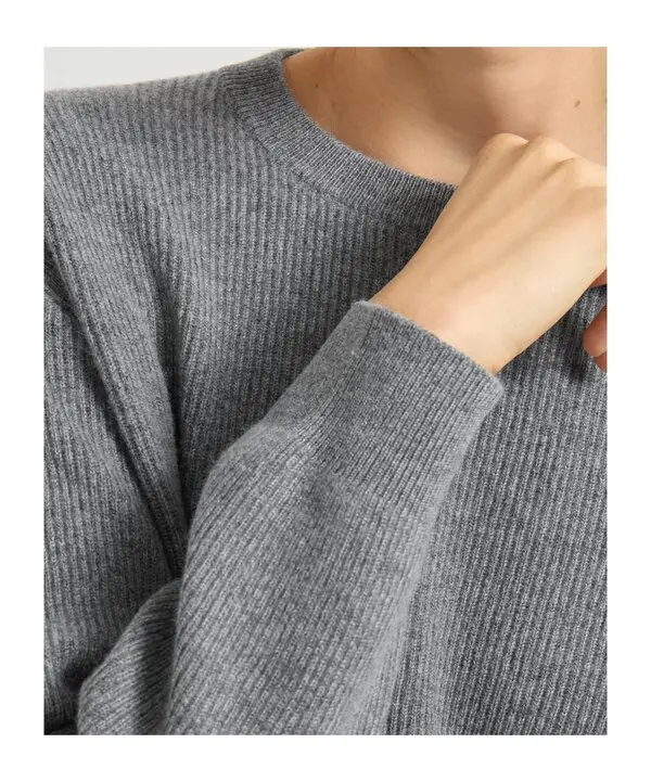 Brunello Cucinelli Cashmere English Rib Knit Sweater