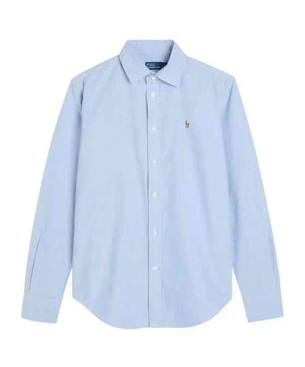 Polo Ralph Lauren Logo-embroidered Cotton Shirt - Blue