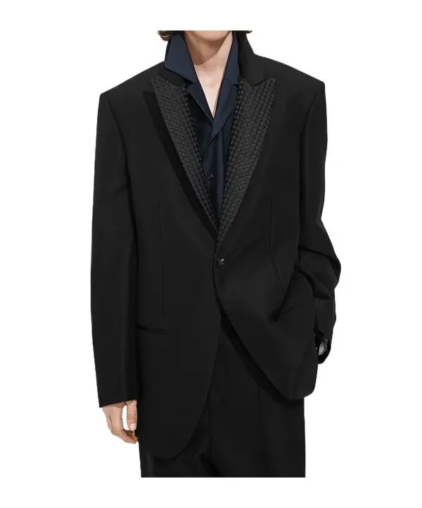 Bottega Veneta Mohair And Wool Shawl Lapel Jacket