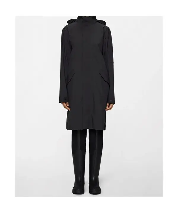 Rains Long Sleeve Trench Coat