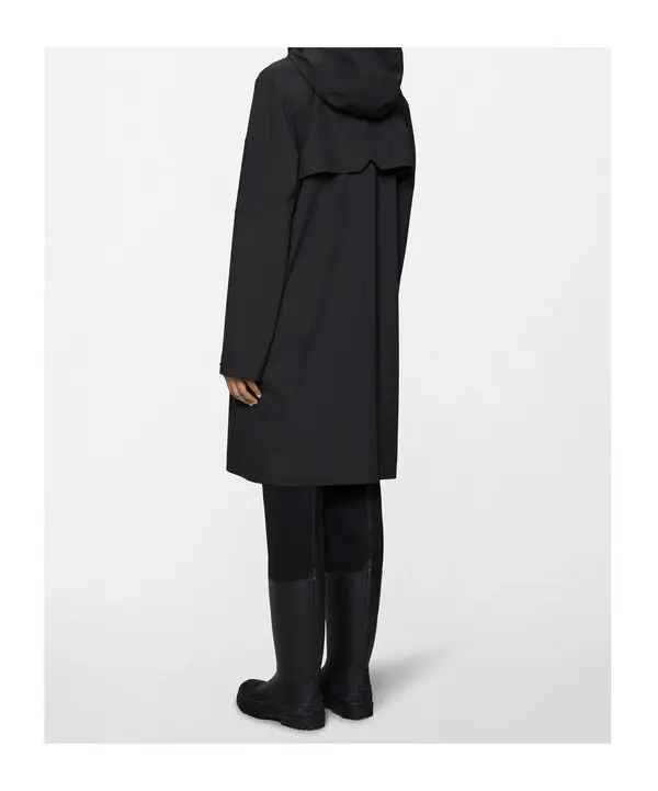 Rains Long Sleeve Trench Coat