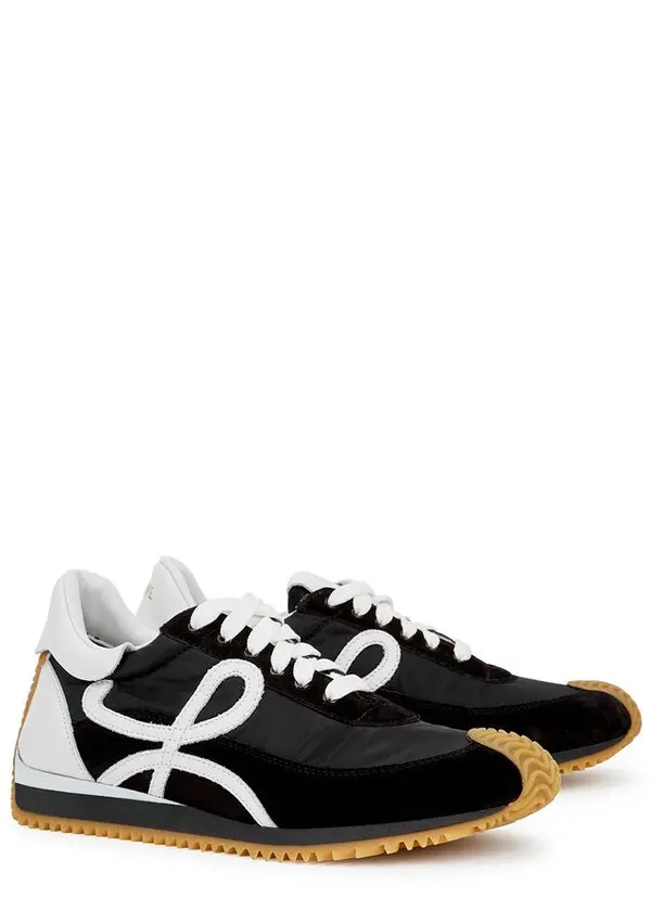 Loewe Flow Runner Panelled Sneakers - Black
