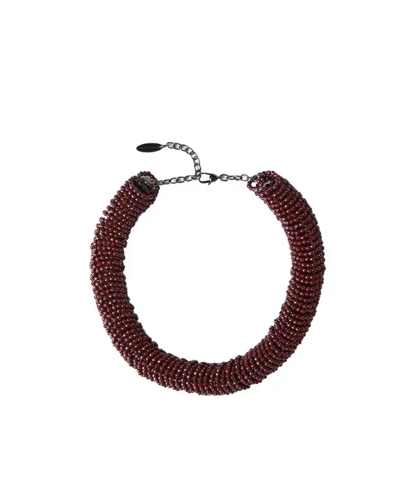 Brunello Cucinelli Hematite And Sterling Silver Choker