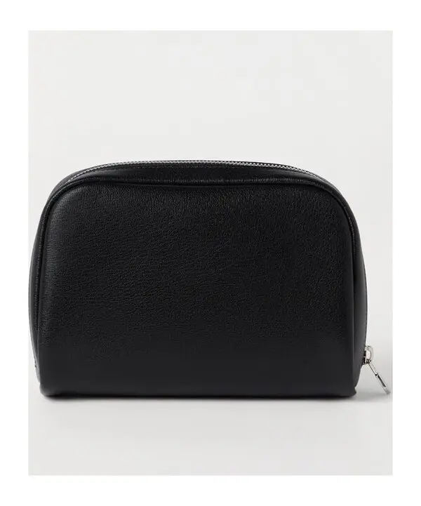 Brunello Cucinelli Textured Leather Wash Bag - Black