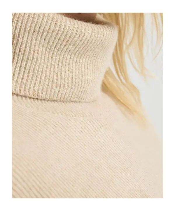 Brunello Cucinelli Cashmere English Rib Knit Turtleneck Sweater