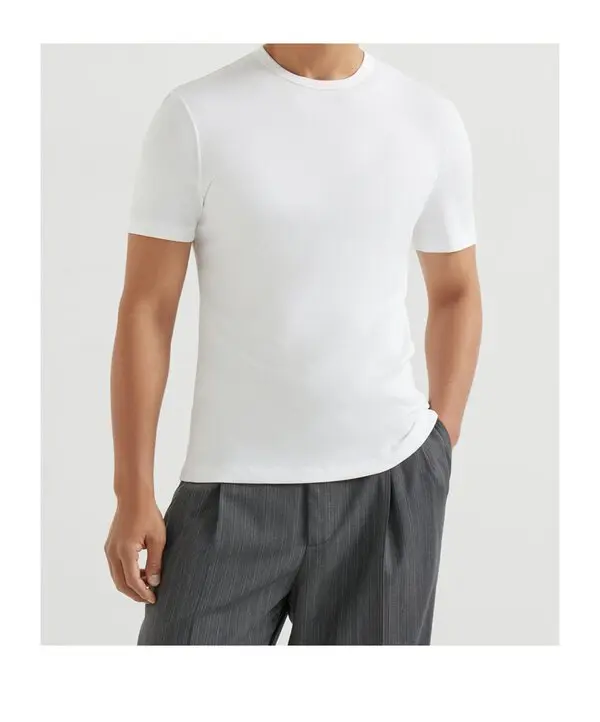 Brunello Cucinelli Ribbed Crew-neck T-shirt