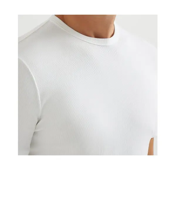 Brunello Cucinelli Ribbed Crew-neck T-shirt