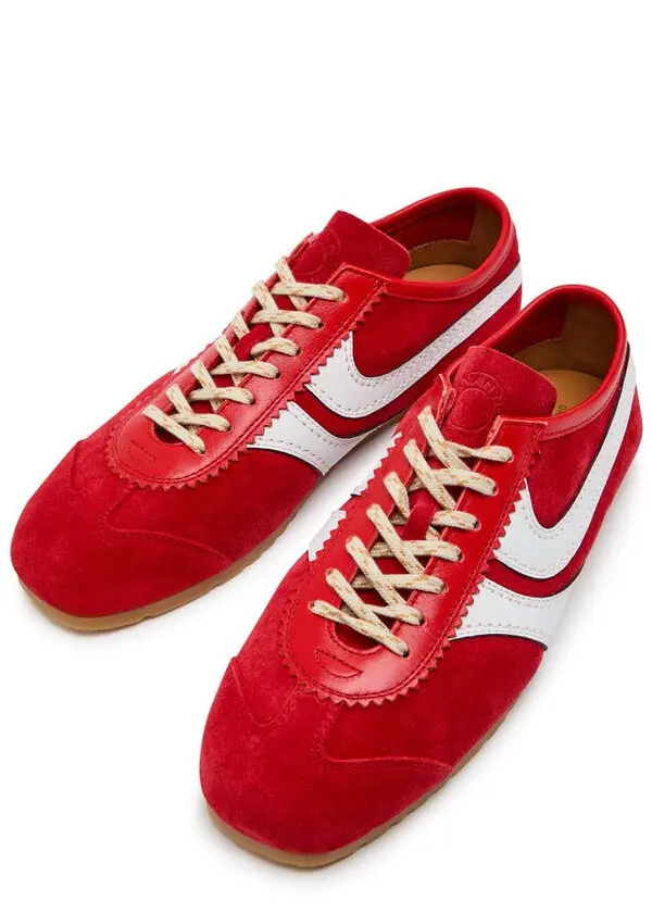 Dries Van Noten Dustin Panelled Suede Sneakers