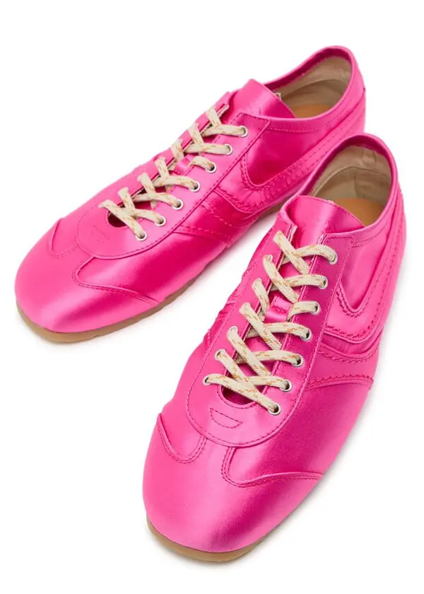 Dries Van Noten Dustin Panelled Satin Sneakers