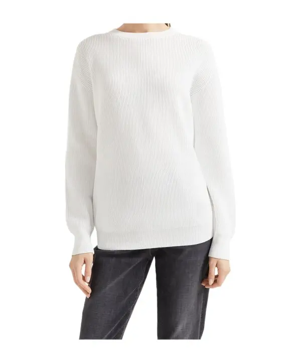 Brunello Cucinelli Cotton Sweater - White