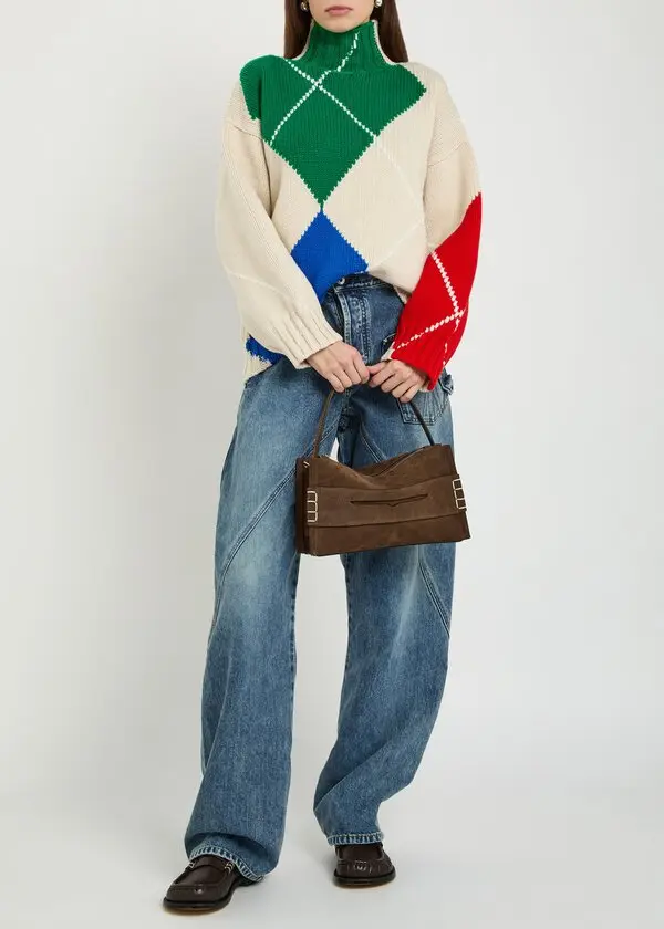 J.W.ANDERSON Pringle Argyle High-neck Wool Jumper