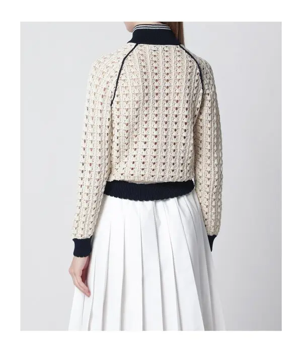 Miu Miu Cotton Zipper Cardigan