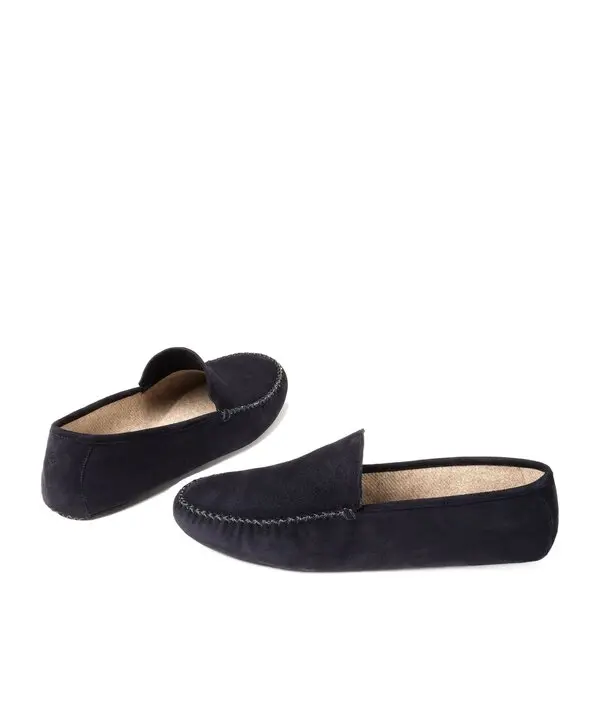 Loro Piana Maurice Slipper - Navy Blue