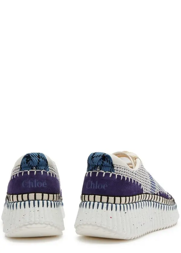 Chloé Nama Panelled Recycled Mesh Sneakers