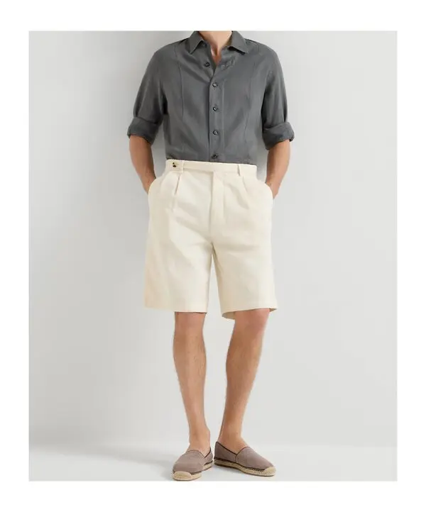 Brunello Cucinelli Pleated Waistband Shorts