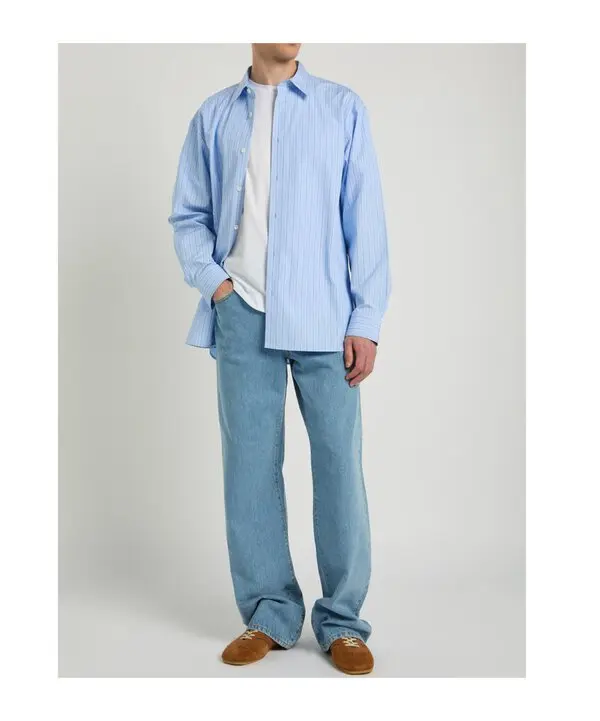 Dries Van Noten Croom Pinstriped Cotton-poplin Shirt