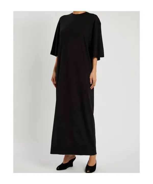 TOTEME Fine Knit Wool Maxi Tee Dress