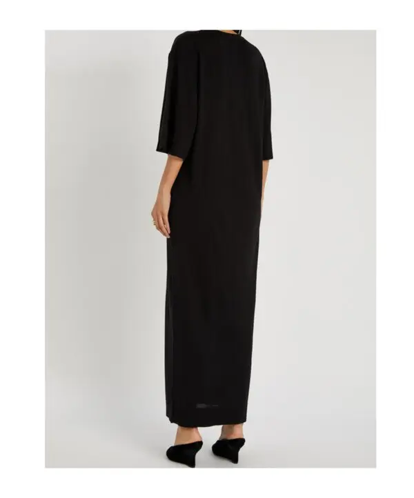 TOTEME Fine Knit Wool Maxi Tee Dress