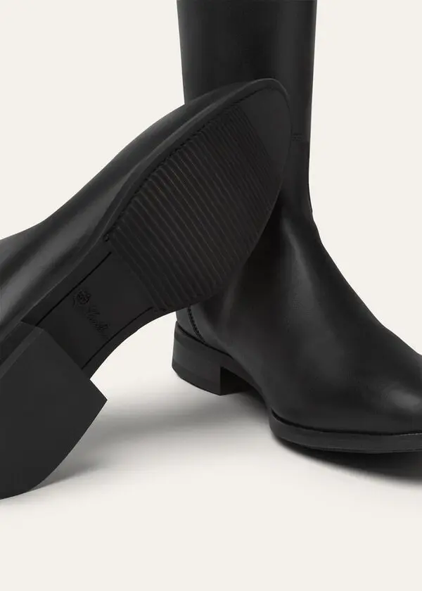 Loro Piana High Riding Boots With Zip Fastening