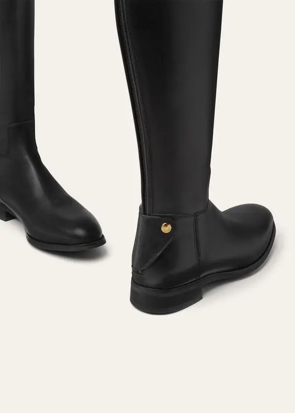 Loro Piana High Riding Boots With Zip Fastening