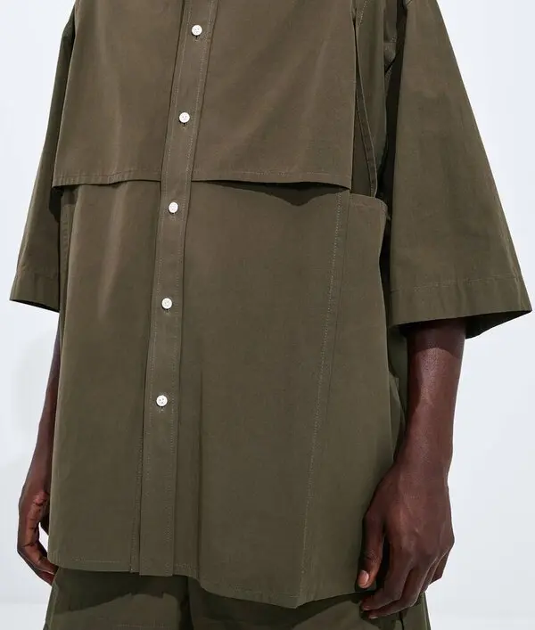 Bottega Veneta Macro Intreccio Cotton Shirt