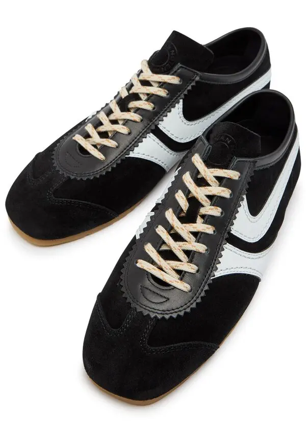 Dries Van Noten Dustin Panelled Suede Sneakers