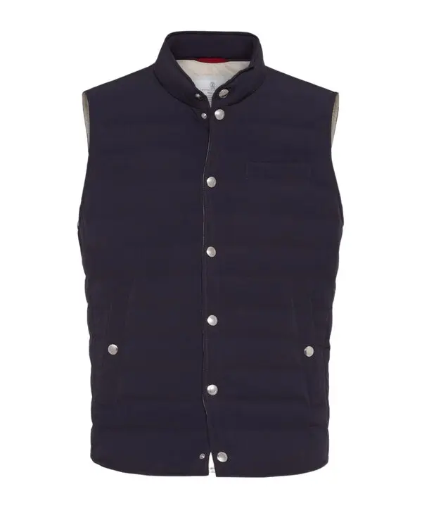 Brunello Cucinelli Quilted Snap-fastening Gilet