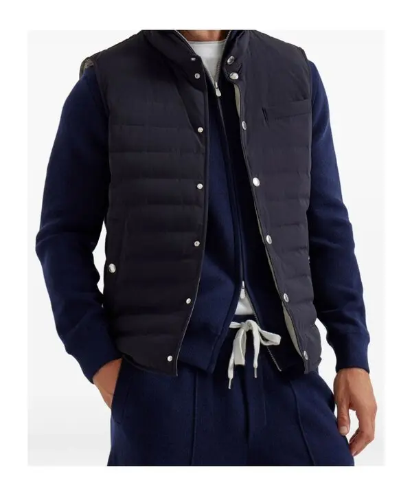 Brunello Cucinelli Quilted Snap-fastening Gilet