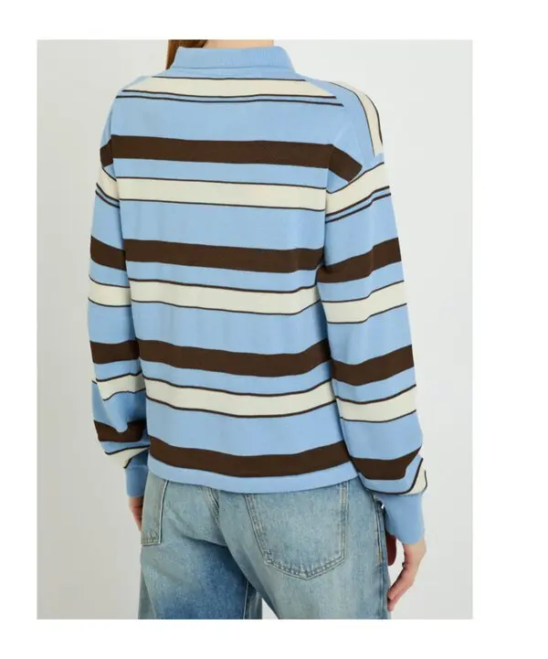 J.W.ANDERSON Striped Knit Polo Shirt
