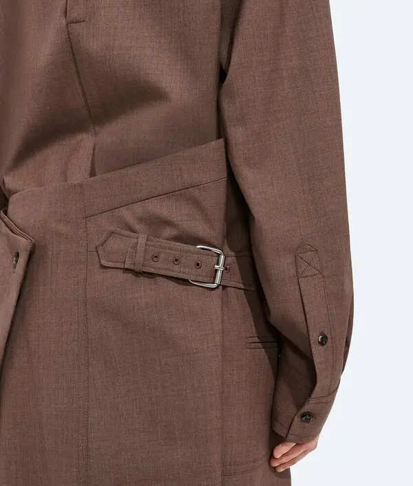 Bottega Veneta Light Wool Toile Skirt