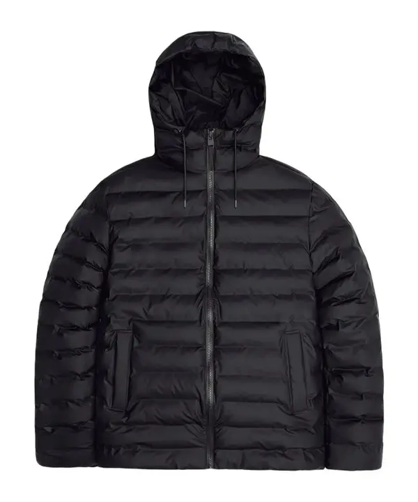 Rains Logo-patch Quilted Jacket