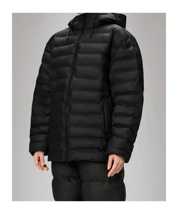 Rains Logo-patch Quilted Jacket