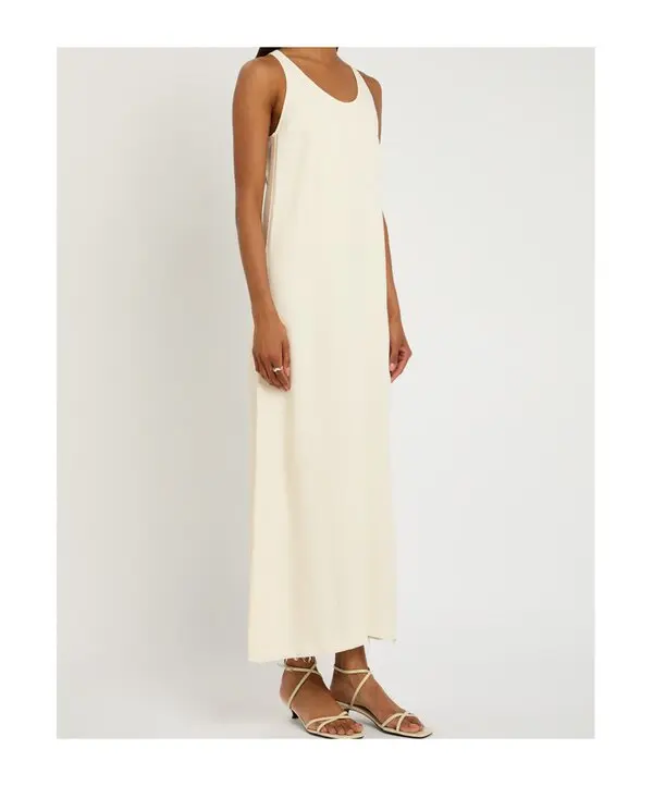 TOTEME Scoop-neck Woven Midi Dress